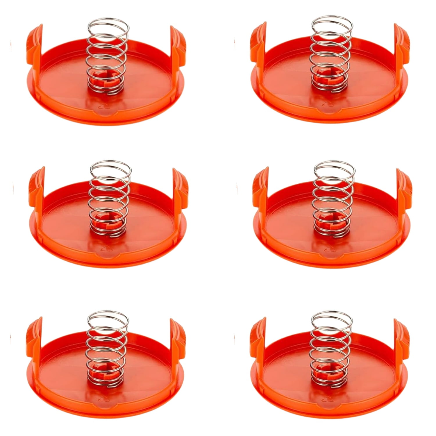 6-Pack,Weed Trimmer Head Cap & Spring Replacement for Black String ...