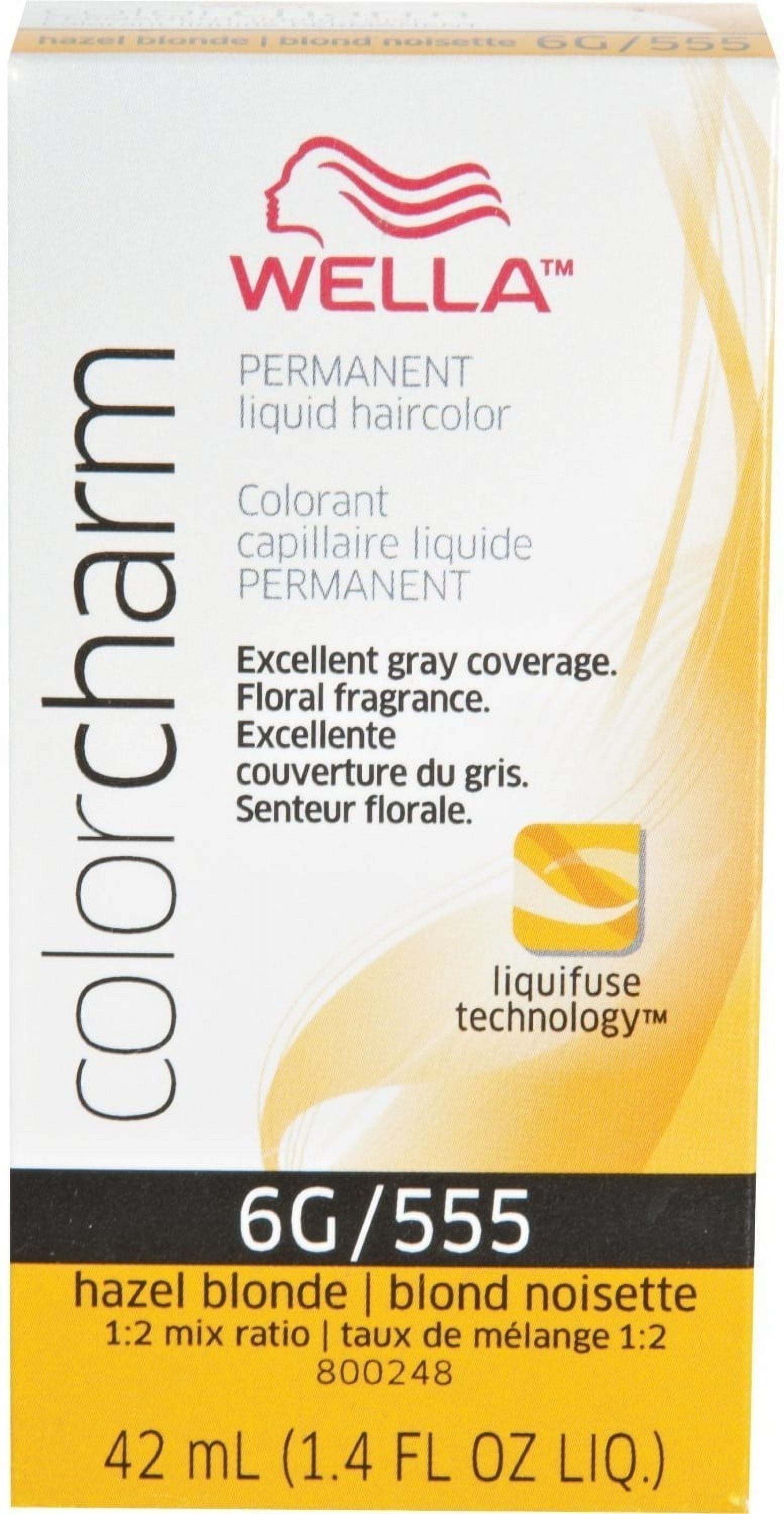 Wella Color Charm Permanent Hair Color - 6g/555 Hazel Blonde, 1.4 oz ...