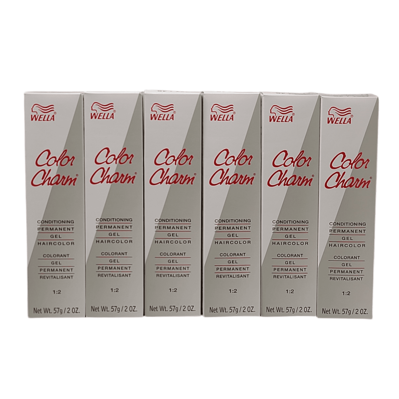 6 Pack Wella Color Charm Permanent Gel Hair Color 257/4G Dark Golden ...