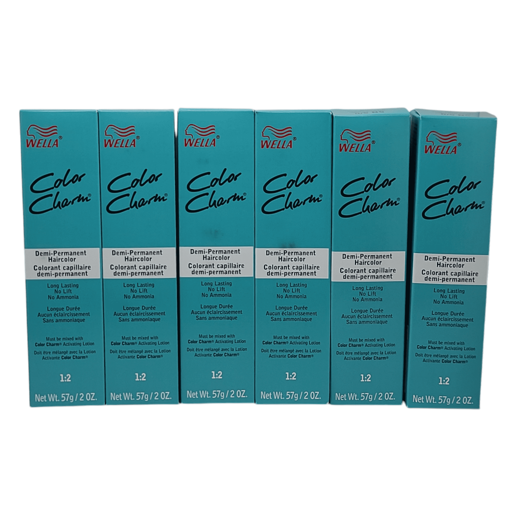6 Pack Wella Color Charm Permanent Gel Hair Color 5N 5/0 Light Natural ...