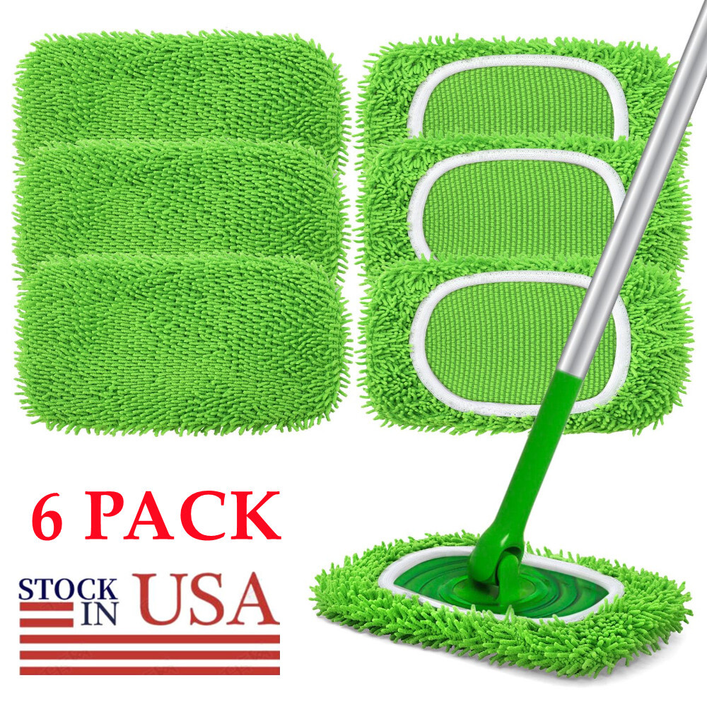 6 Pack Wet Pads Refill for Swiffer Sweeper Mop - Dry Sweeping Cloths ...