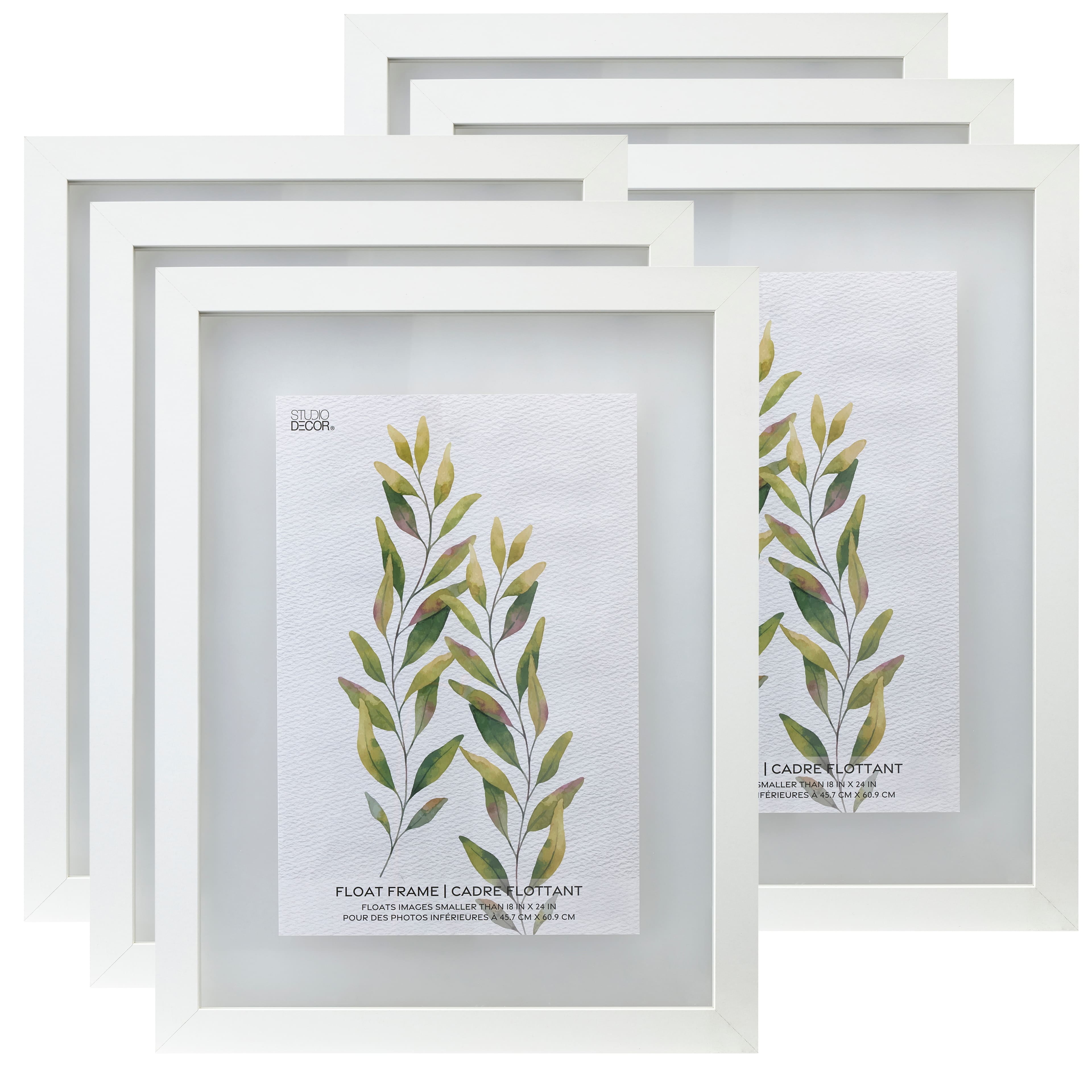 6 Pack: White - 18" x 24" - Float Frame by Studio Décor® - Walmart.com