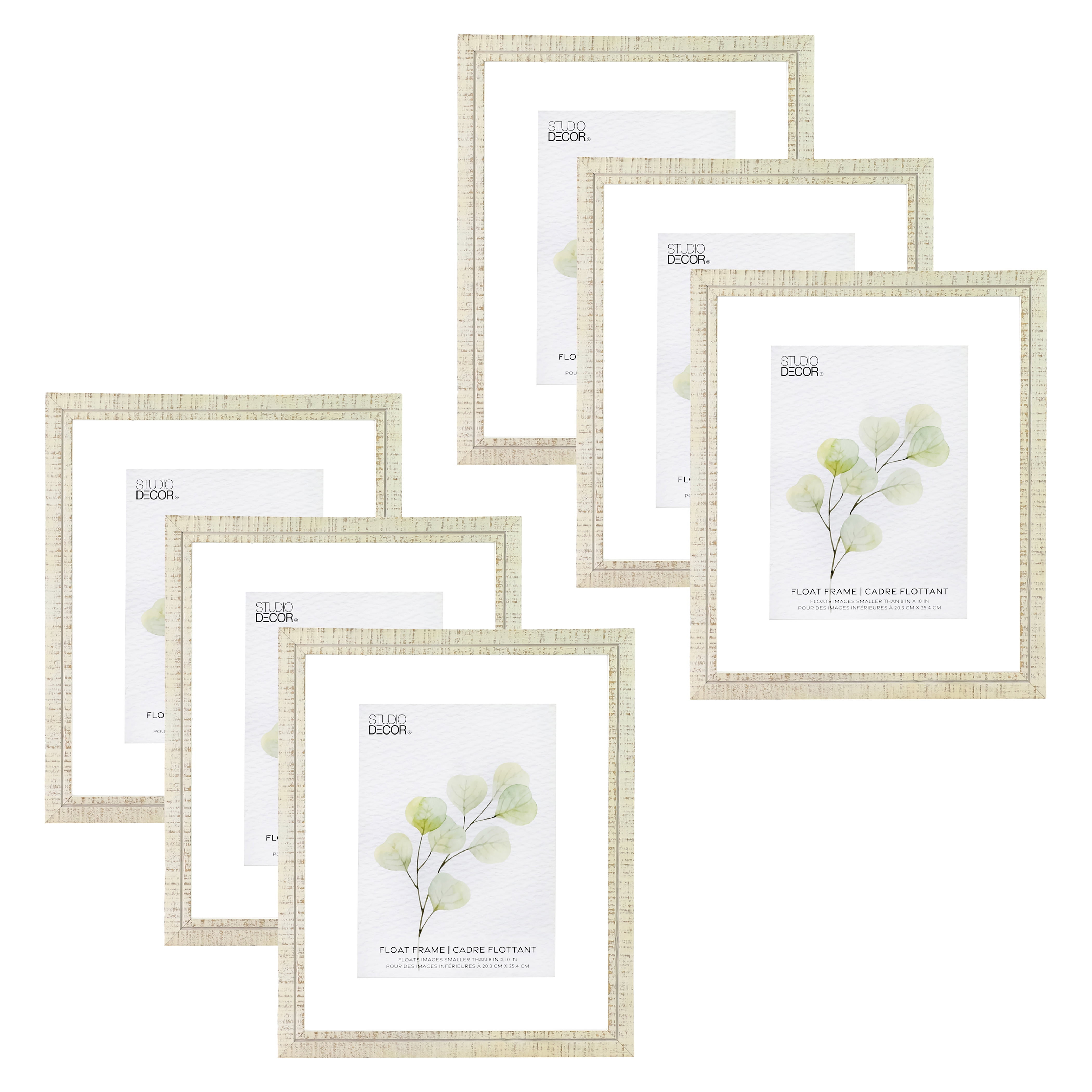 6 Pack: White 8" x 10" Wooden Float Frame by Studio Décor® - Walmart.com