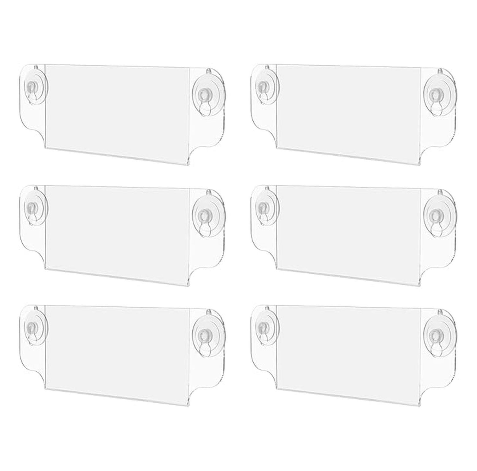 6 Pack Window Mount Sign Holder Holds 9 x 4 Inch Hours of Operation ...