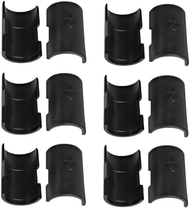 6 Pack Wire Shelf Clips, Black Shelf Lock Clips for 1 Inch Post ...