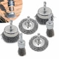 6 Pack Wire Wheel Brush For Drill With 1/4 Inch Hex Shank For Rust ...