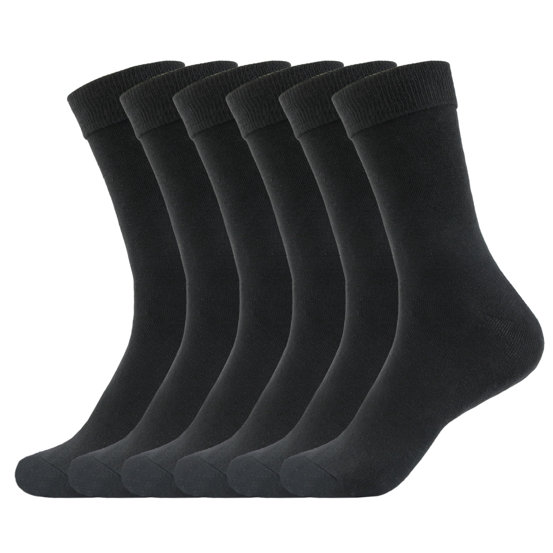 6-Pack Women's Breathable Cotton Crew Socks - Ultra Soft Everyday Socks ...