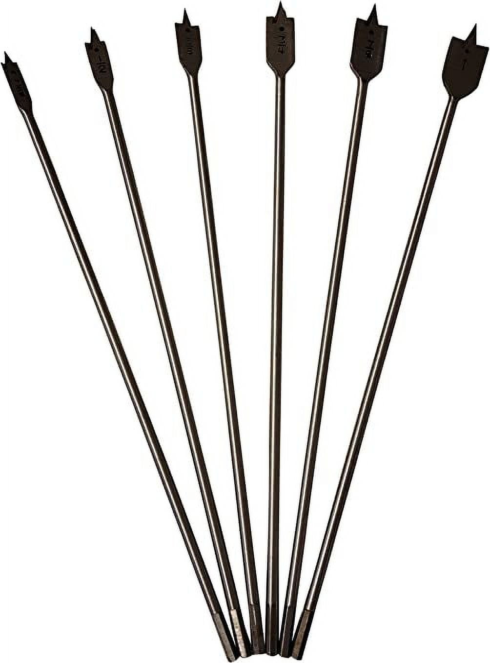 6-Pack Wood Spade Paddle Boring Drill Bits (16" Long) - Walmart.com