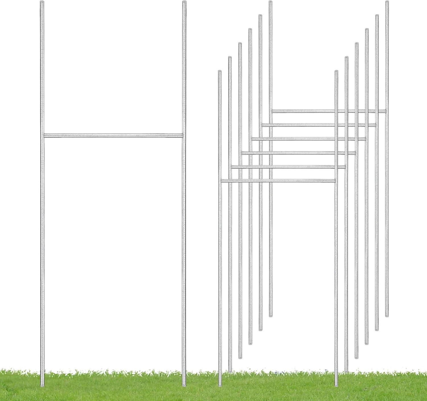 6 Pack Yard Sign Stakes, 17X7 INCH H Frames Yard Stakes for Signs for ...