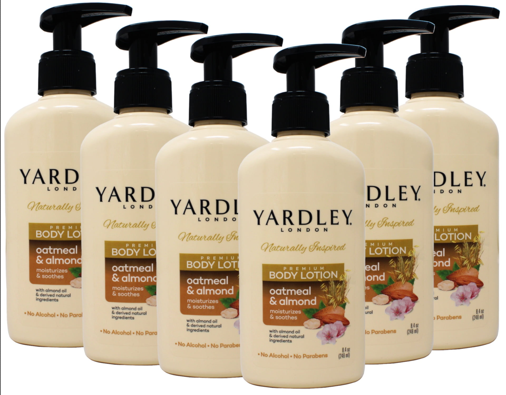 6 Pack - Yardley London Premium Body Lotion Oatmeal and Almond ...