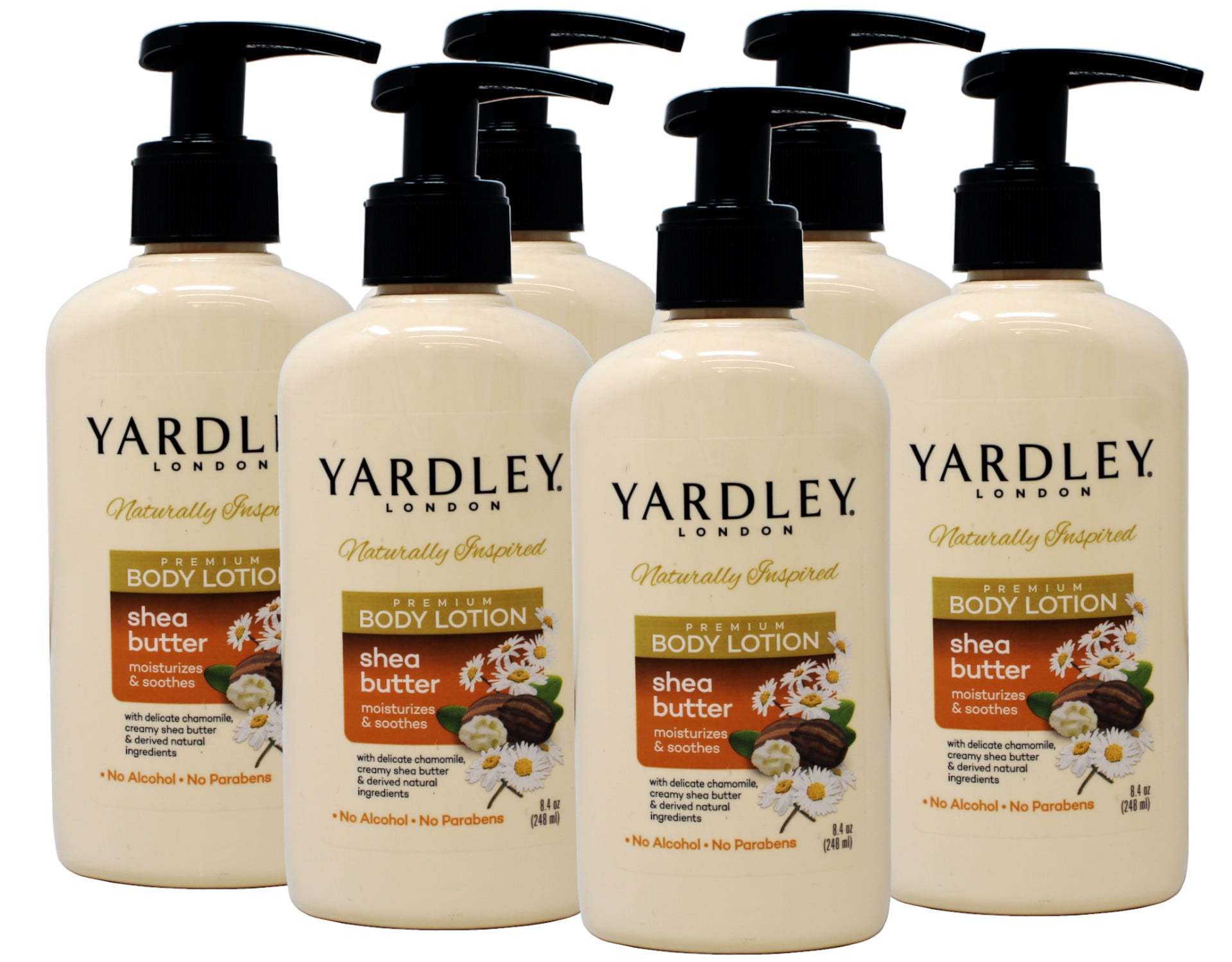 6 Pack - Yardley London Premium Body Lotion Shea Butter Naturally ...