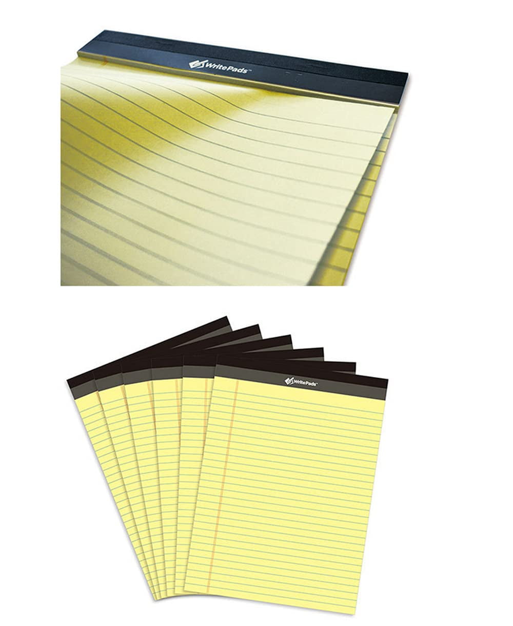 Rikyo Yellow Legal Note Pad 5x8 Narrow Ruled Lined Writing Pads 50 ...