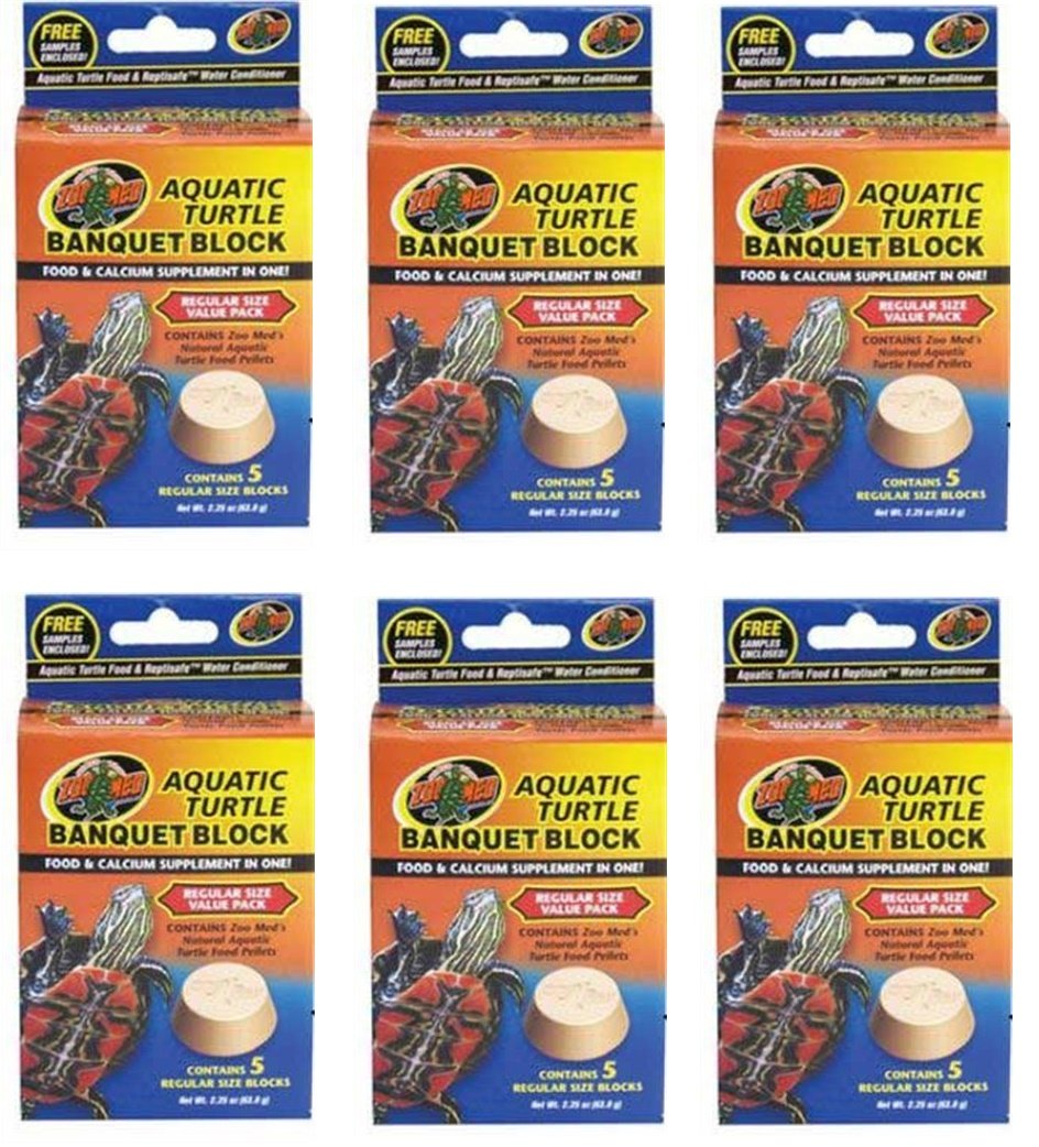 (6 Pack) Zoo Med Aquatic HYZ01 Turtle Banquet Blocks - Walmart.com