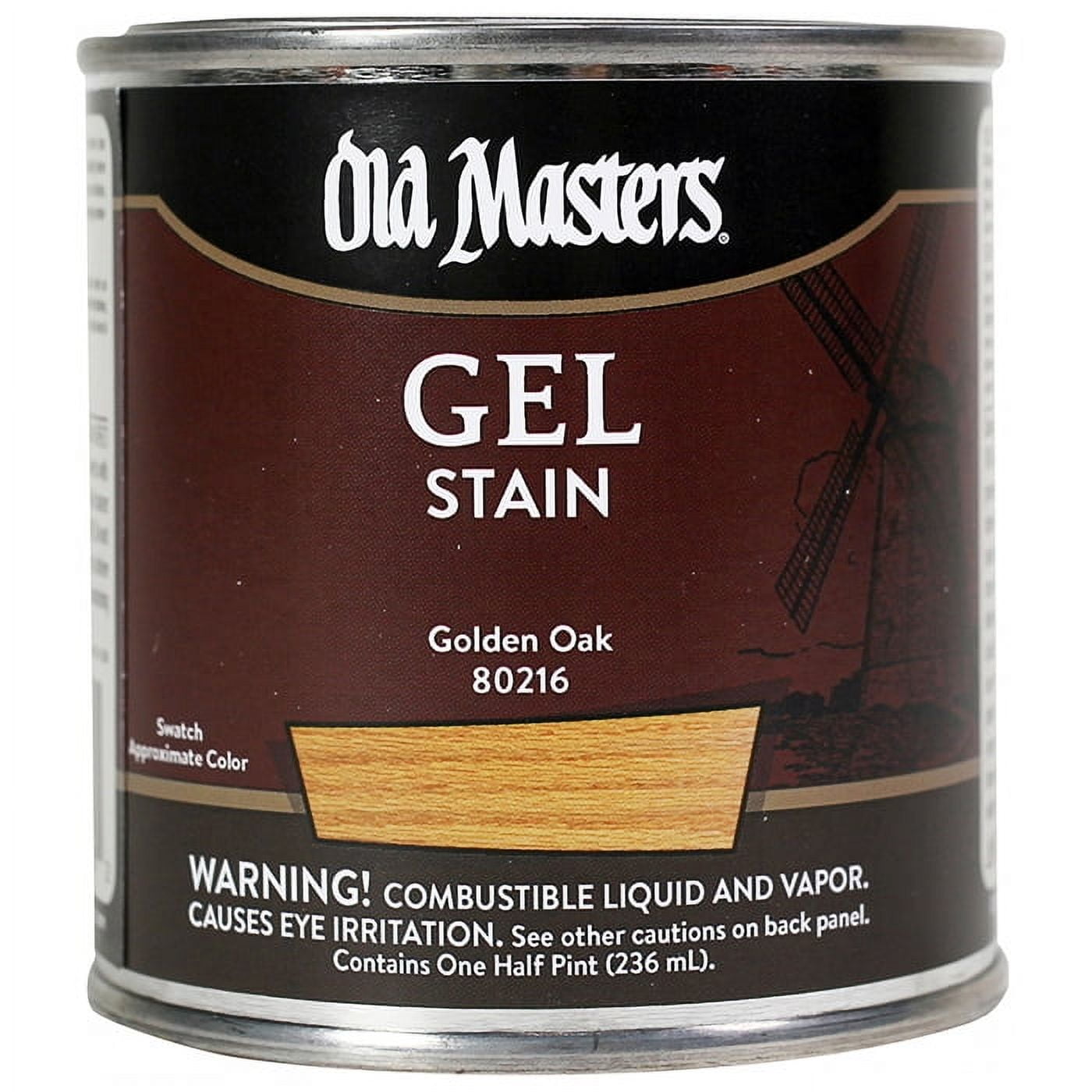 6-Pack of 1/2 pt Old Masters 80216 Golden Oak Gel Stain Oil-Based Stain ...