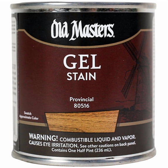 6-Pack of 1/2 pt Old Masters 80516 Provincial Gel Stain Oil-Based Stain ...