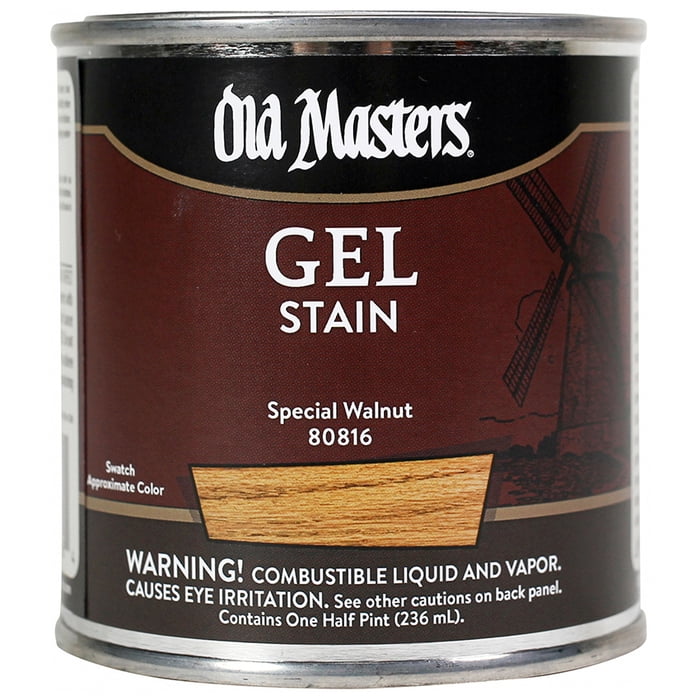 6-Pack of 1/2 pt Old Masters 80816 Special Walnut Gel Stain Oil-Based ...