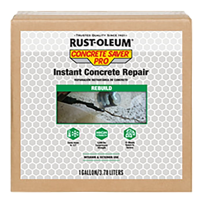 6-Pack of 1 gal Rust-Oleum 392538 Gray Concrete Saver Pro Instant ...