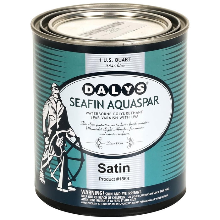 6-Pack of 1 qt Daly’s 1564 Clear SeaFin AquaSpar Waterborne ...
