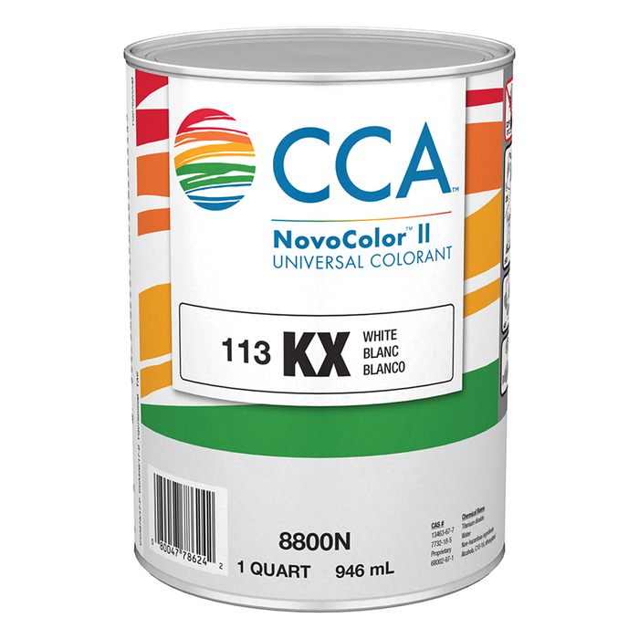 6-Pack of 1 qt Valspar 8800N KX White Novocolor II Universal Colorant ...