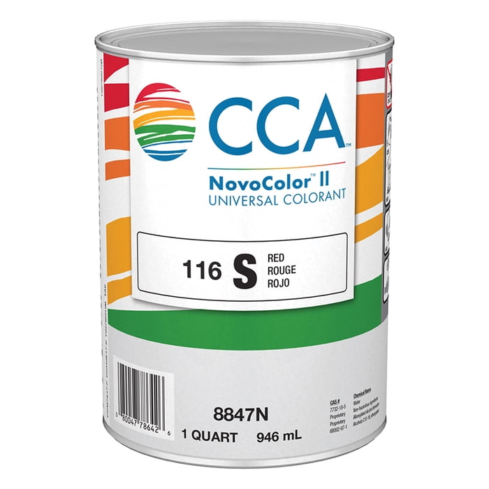 6-Pack of 1 qt Valspar 8847N S-Red Novocolor II Universal Colorant ...