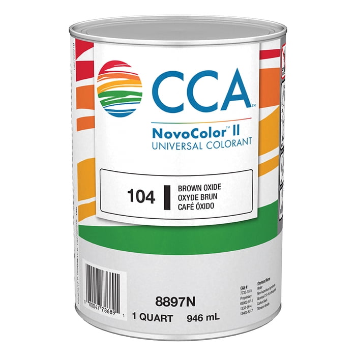 6-Pack of 1 qt Valspar 8897N I-Brown Oxide Novocolor II Universal ...