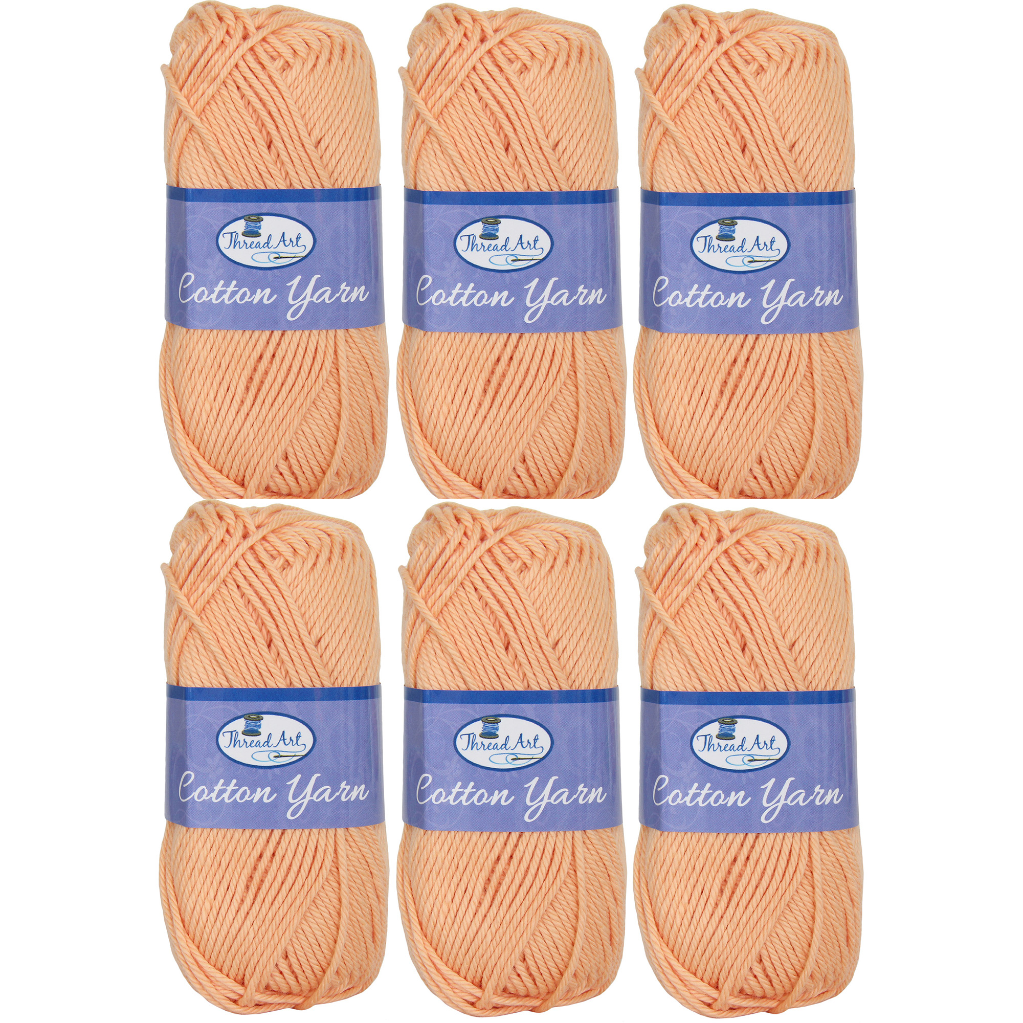 Peaches & Creme Stripey 4 Medium Cotton Yarn, Quiet Dahlia 2oz/56.7g ...