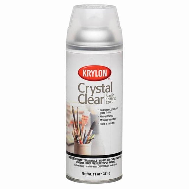 6-Pack of 11 oz Krylon 1303 Crystal Clear Acrylic Coating Spray ...