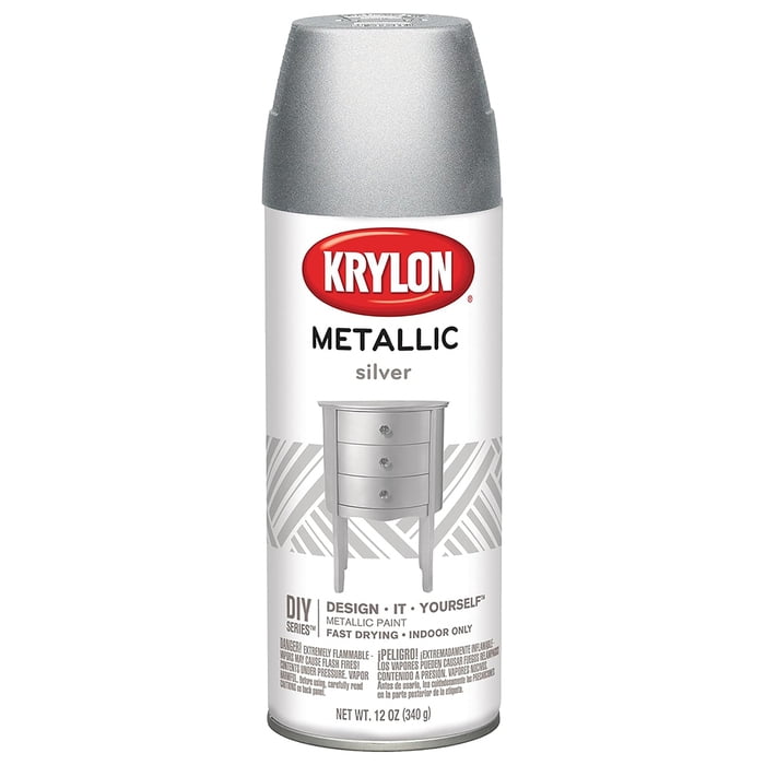 6-Pack of 11 oz Krylon 1406 General Purpose Metallic Silver Spray Paint ...
