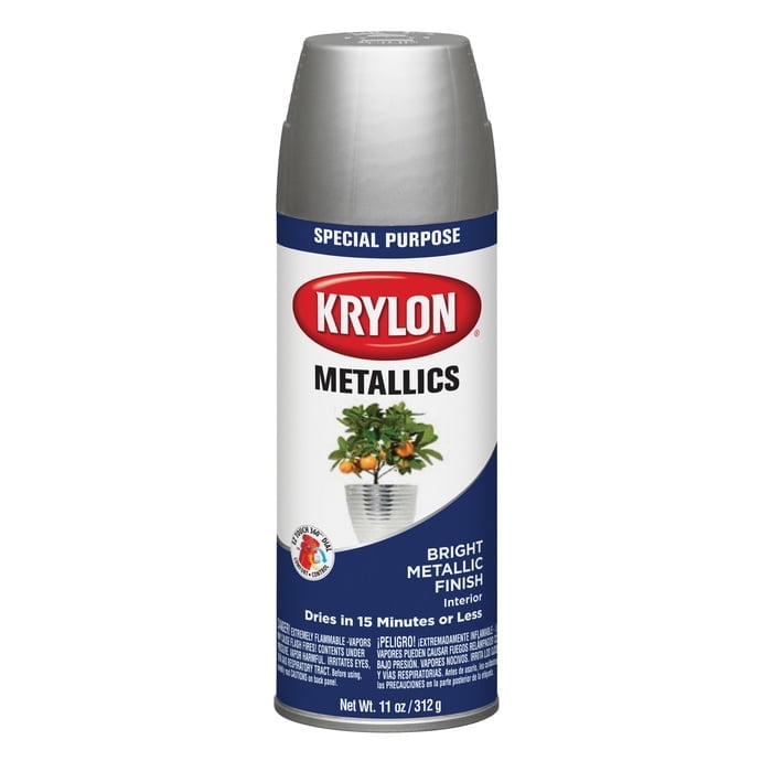 6-Pack of 11 oz Krylon K01401777 General Purpose Metallic Bright Silver ...