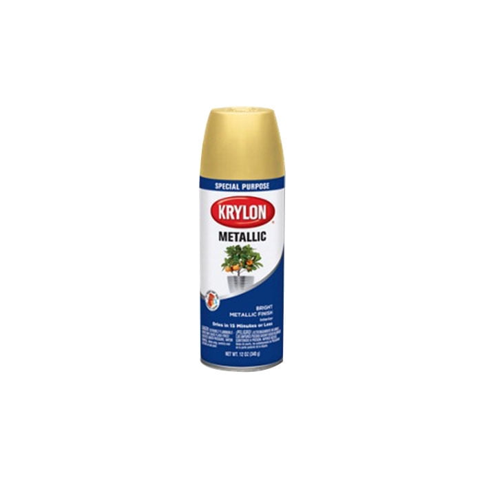 6-Pack of 12 oz Krylon K01708A77 General Purpose Metallic Brass Spray ...