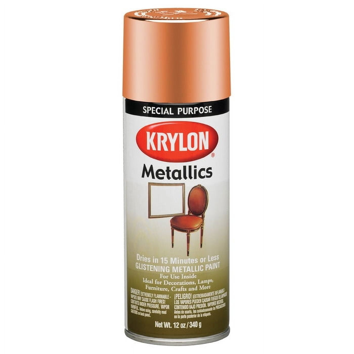 6-Pack of 12 oz Krylon K01709A77 General Purpose Metallic Copper Spray ...