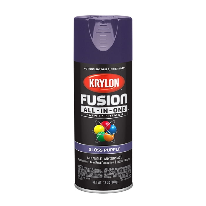 6-Pack of 12 oz Krylon K02719007 Purple Fusion All-In-One Paint ...
