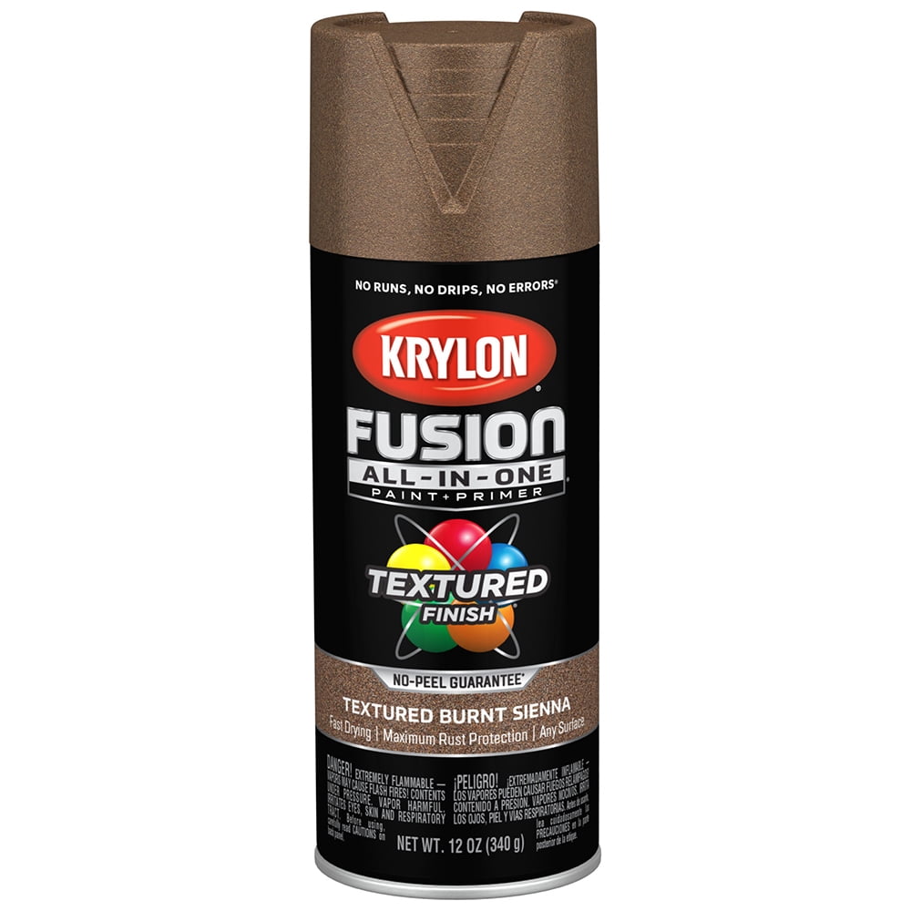 6-Pack of 12 oz Krylon K02777007 Burnt Sienna Fusion All-In-One Paint ...