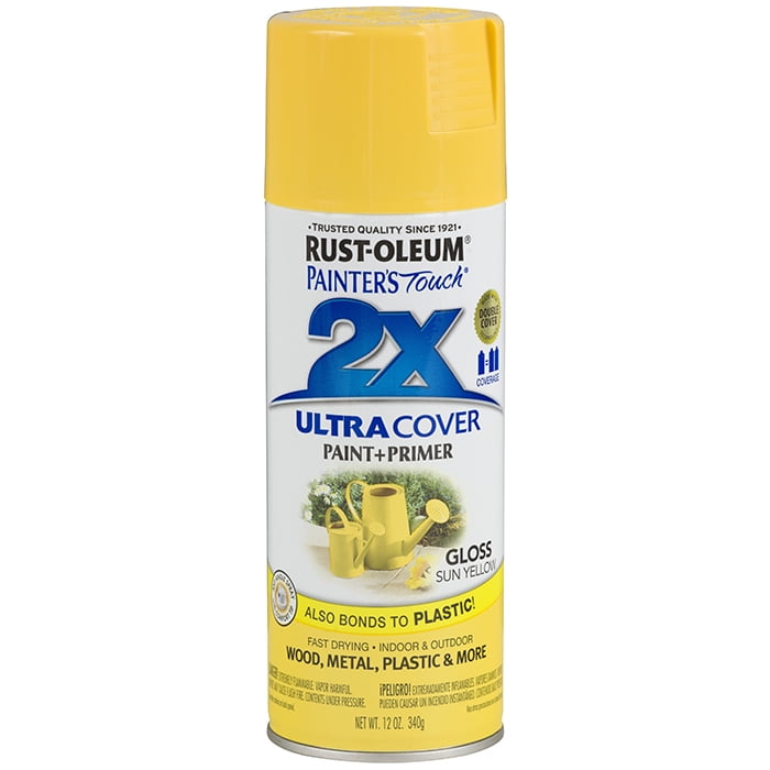 1PC Rust-Oleum 2X Ultra Spray Paint, Sun Yellow Gloss ~ 12oz (Set of 6 ...