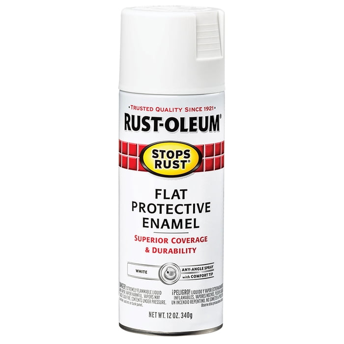 6-Pack of 12 oz Rust-Oleum Brands 7790830 White Stops Rust Protective ...