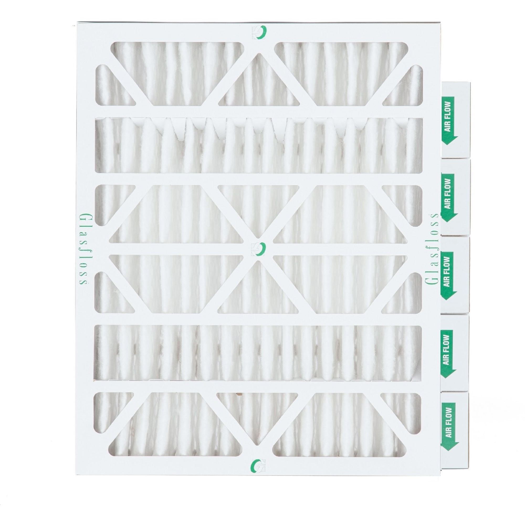 Glasfloss 16x20x4 MERV 10 Pleated Air Filters, 6 Pack, Actual Size 15-1 ...