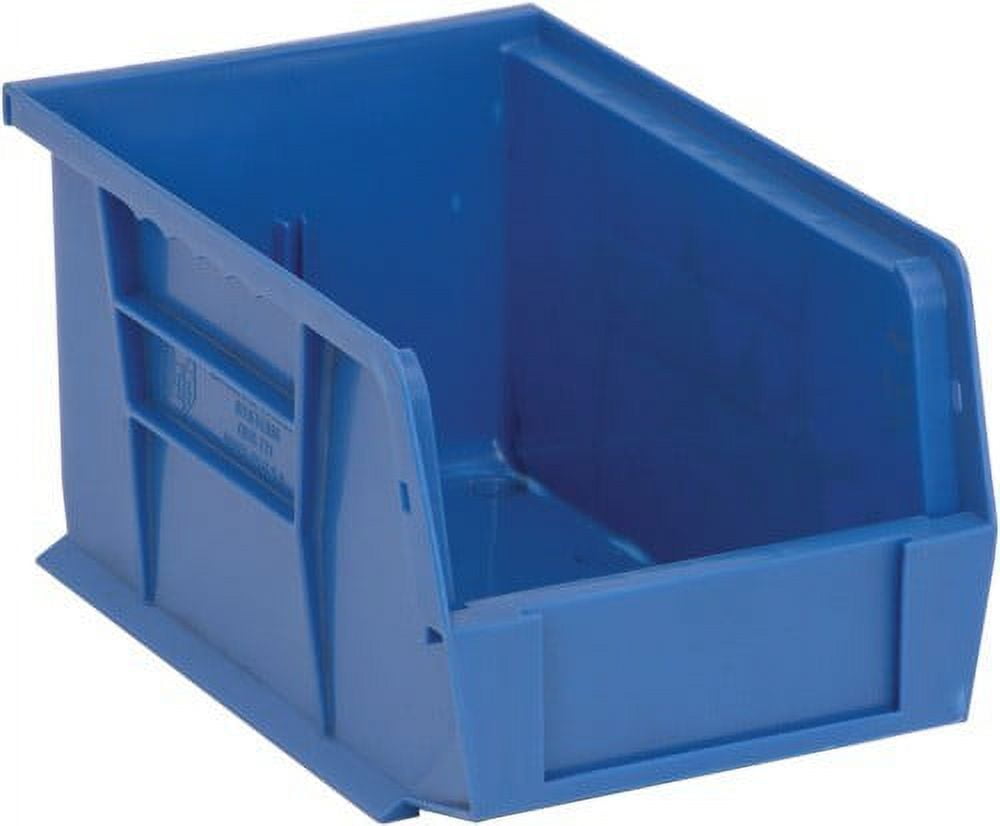 6 Pack of 18" Deep x 8 1/4" Wide x 9" High Blue Stack and Hang Bins ...