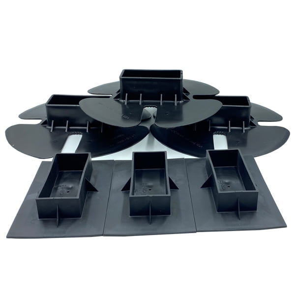 6-Pack of 3 End Caps and 3 Bottom Caps for Shrink Wrap Installation ...