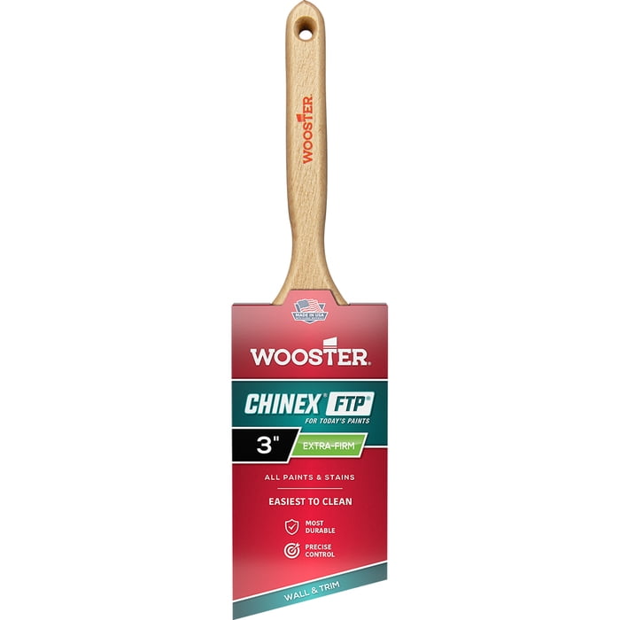 6-Pack of 3” Wooster Brush Company 4410 Chinex FTP Angled Sash Paint ...