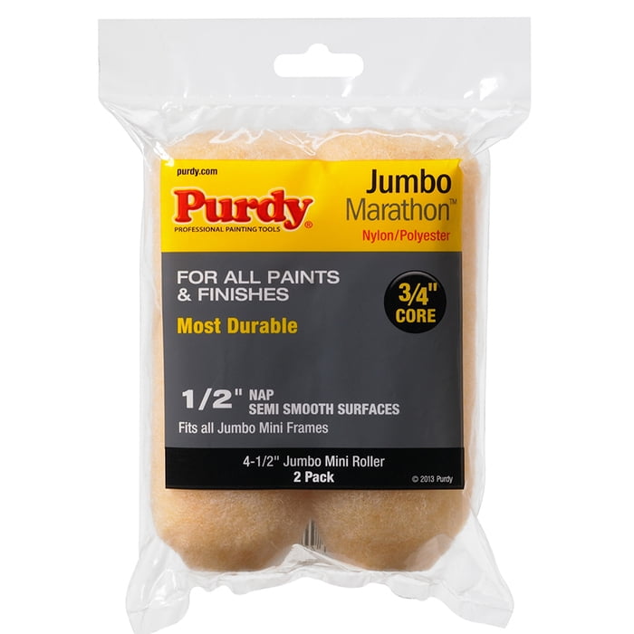 6 Pack of 4-1/2″ x 1/2″ Nap Purdy 144624063 Marathon Jumbo Mini-Roller ...