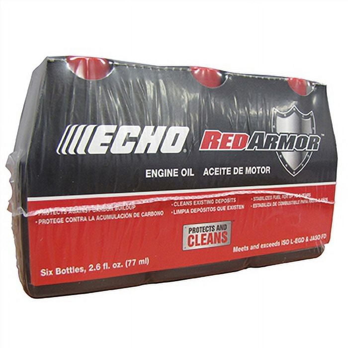 Echo Red Armor 2-Stroke Engine Oil, 2.6 oz Bottle, 50:1 Mix for 1 ...