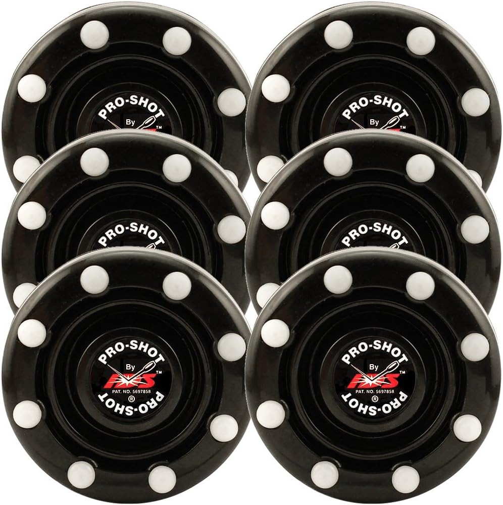 6 Pack of IDS Roller Hockey Puck Pro Shot (Black) - Walmart.com