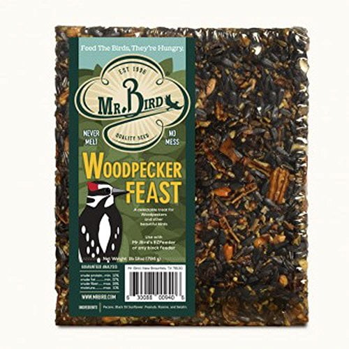 6-Pack of Mr. Bird Woodpecker Feast Large Wild Bird Seed Block 1 lb. 12 ...