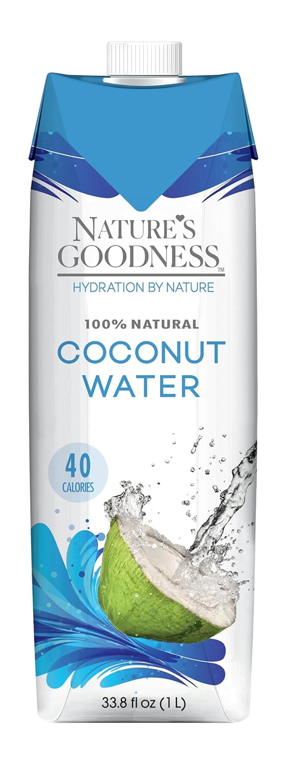 Nature's Goodness Healthy 6 Pack Coconut Water - 33.82 Fl Oz, No Pulp ...