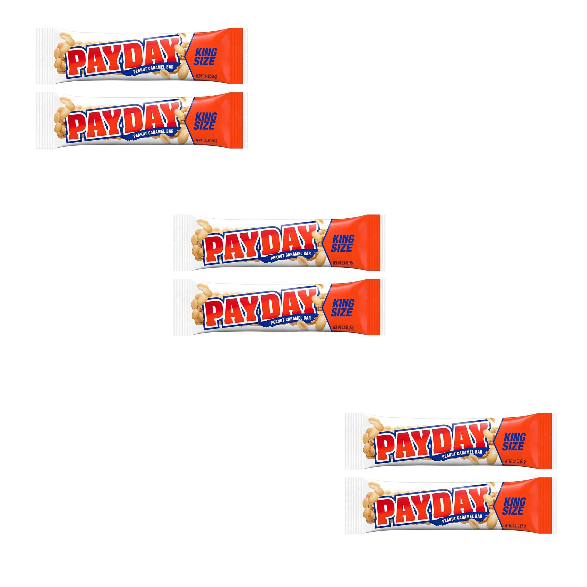 RADYAN Peanut Caramel Flavor Explosion Candy Bars, 6 Pack, 3.4 oz ...