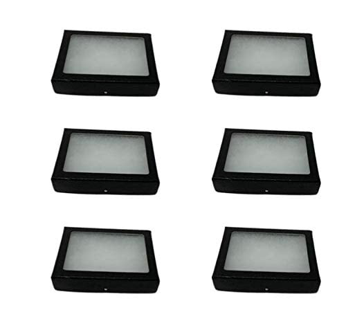 6 Pack of Riker Display Cases 3 x 4 x 3/4 for Collectibles Jewelry ...