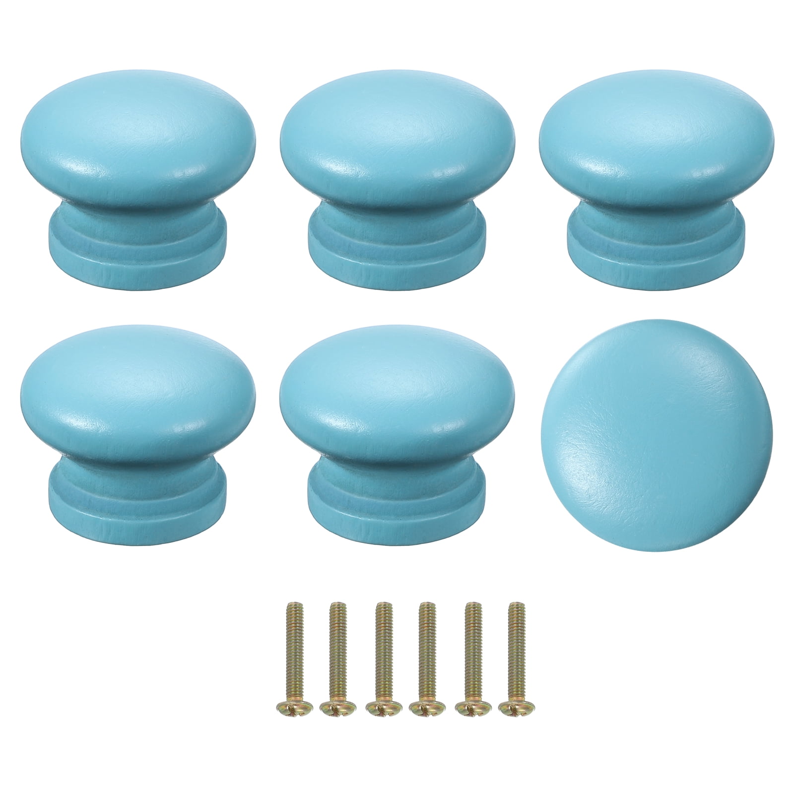 6 PackDrawer Knobs, Round Dresser Pulls, Decorative Drawer Knobs with Screw, Blue - Walmart.com