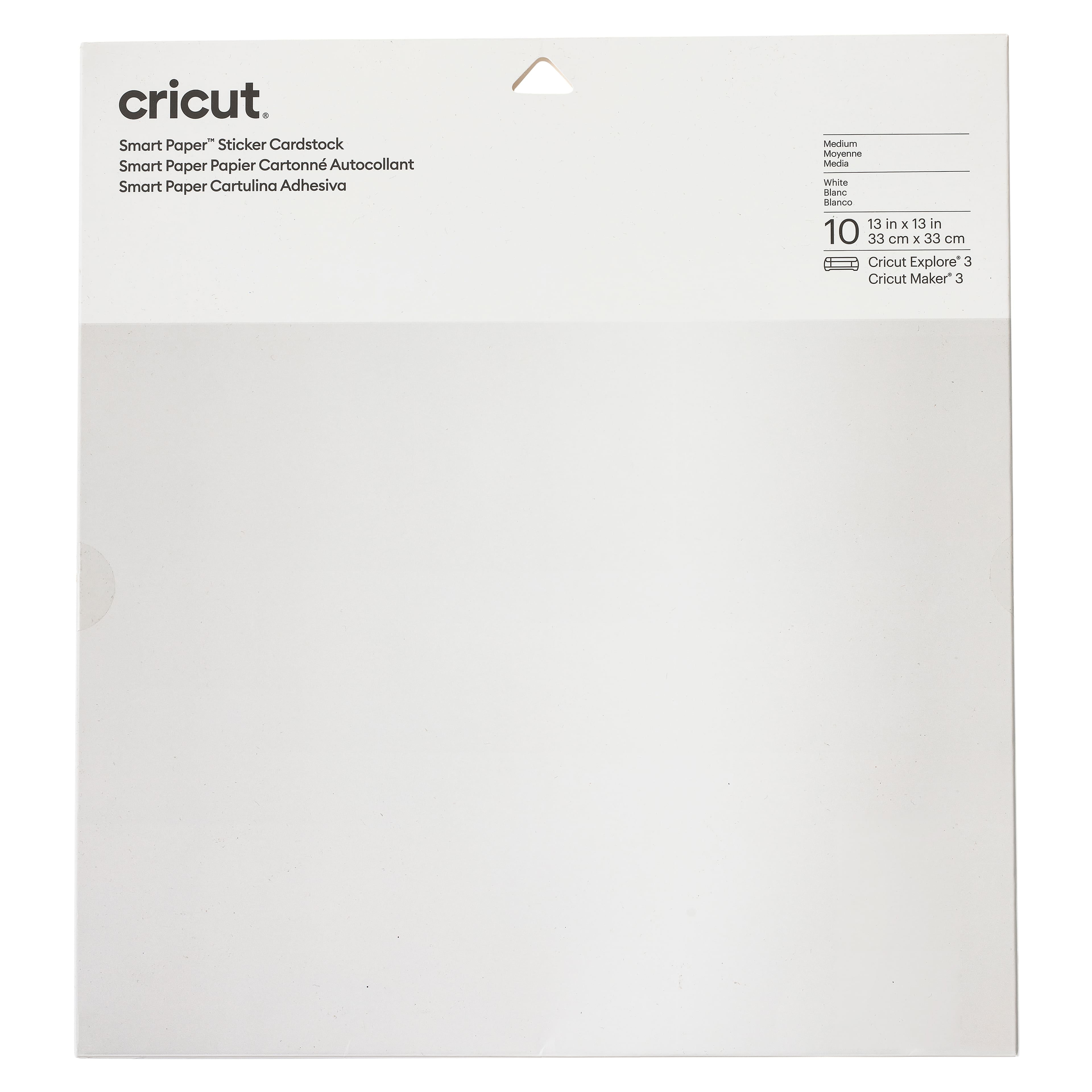6 Packs: 10 ct. (60 total) Cricut® Smart Paper™ Sticker Cardstock ...