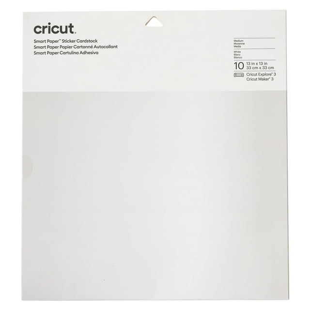 6 Packs: 10 ct. (60 total) Cricut® Smart Paper™ Sticker Cardstock ...