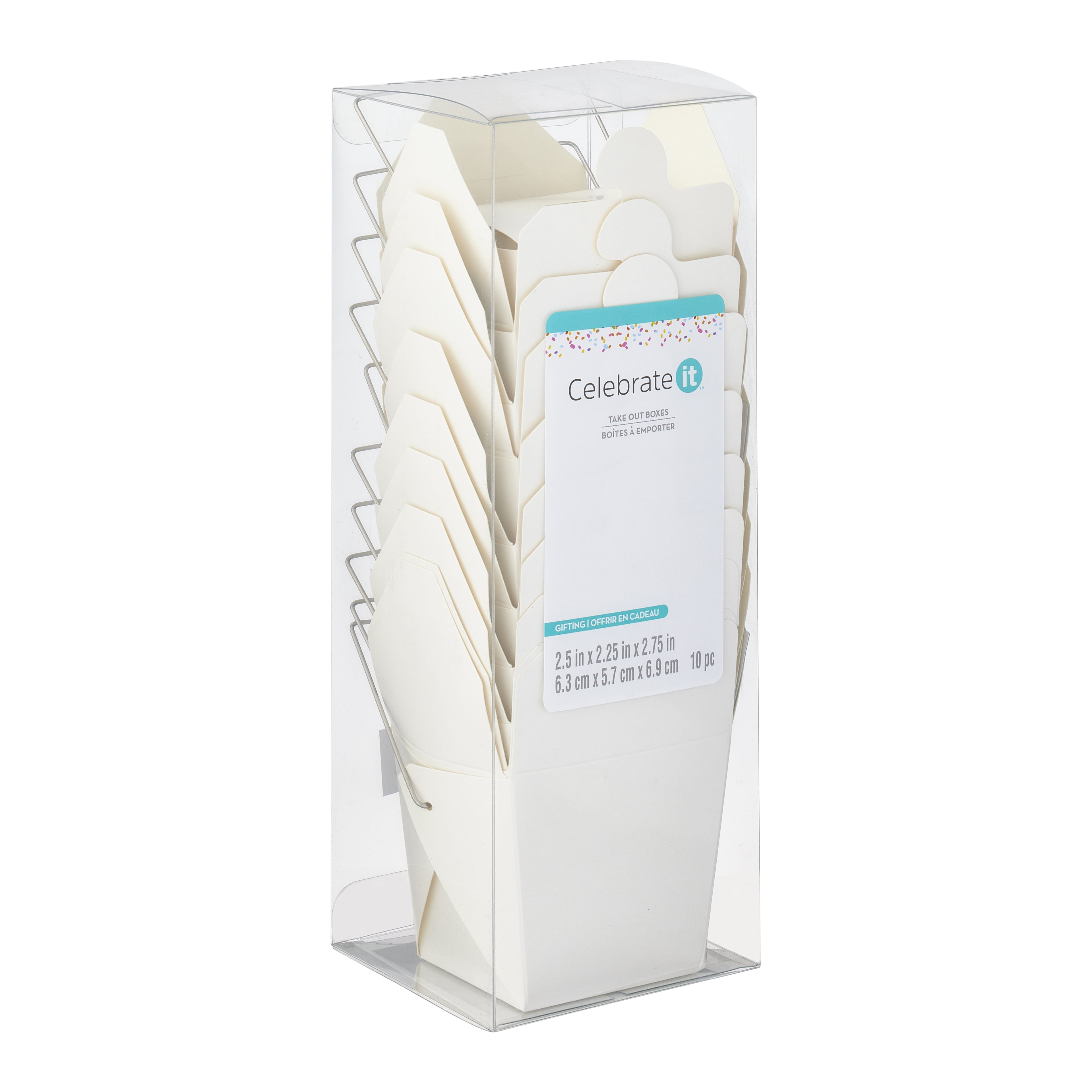 6 Packs: 10 ct. (60 total) White Take Out Boxes by Celebrate It ...